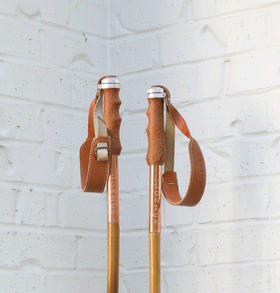 Bambooz Poles - Handcrafted Bamboo Ski Poles with Built-in Flasks
