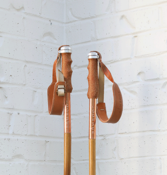 Bambooz Poles - Handcrafted Bamboo Ski Poles with Built-in Flasks