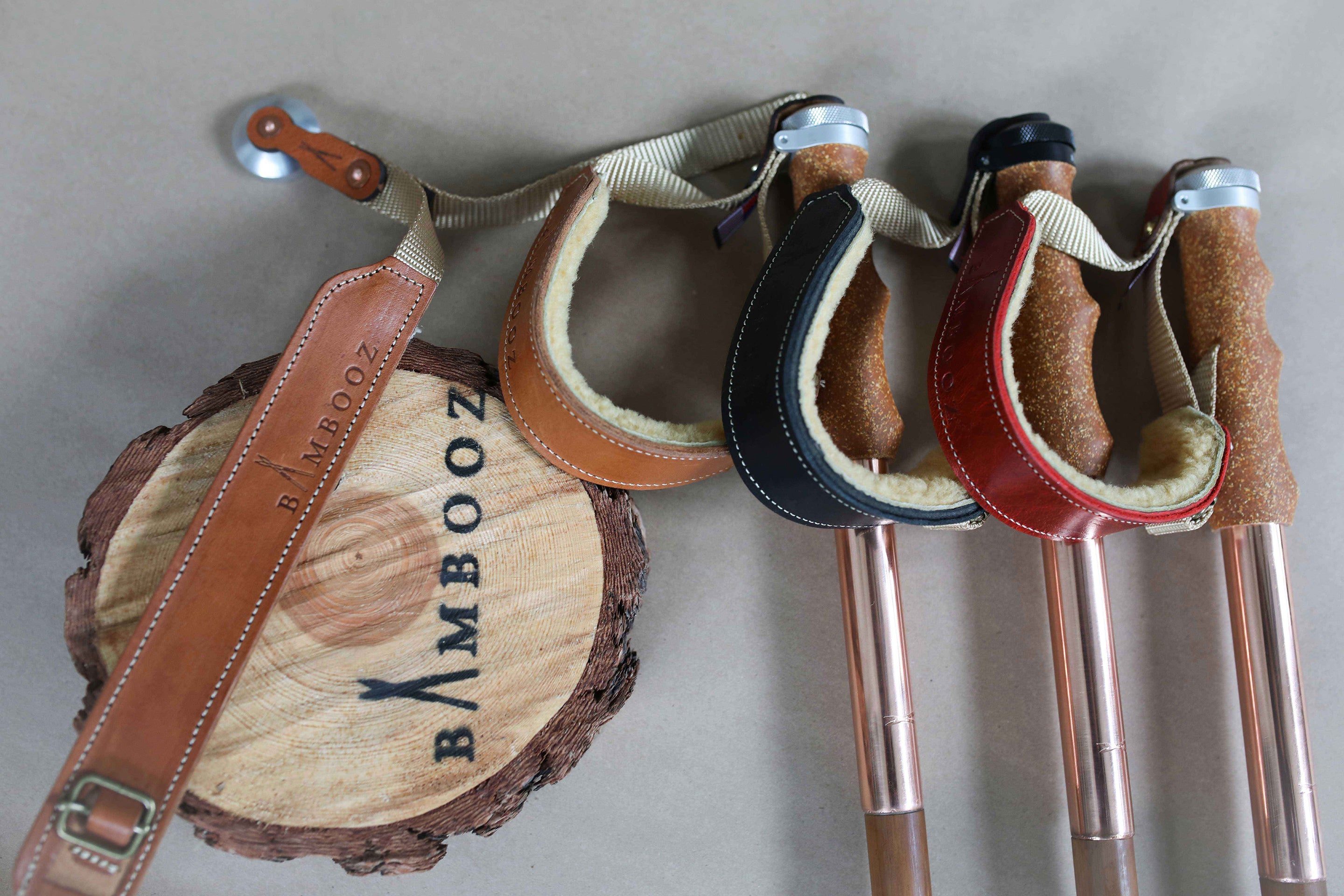 Bambooz Poles - Handcrafted Bamboo Ski Poles with Built-in Flasks