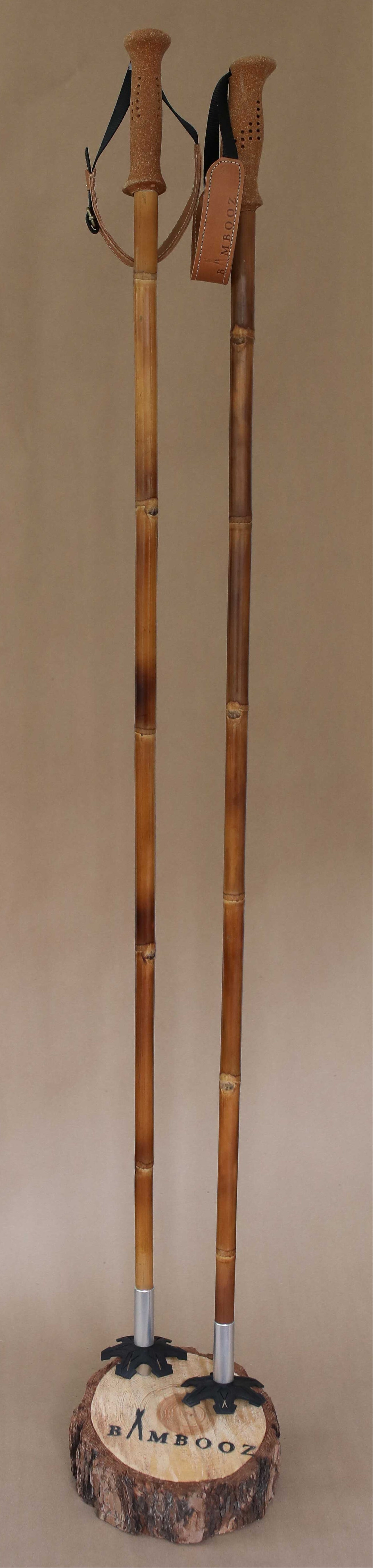 Bambooz Poles - Handcrafted Bamboo Ski Poles with Built-in Flasks