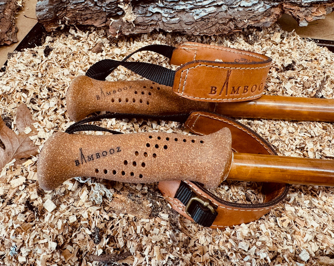 Bambooz Poles - Handcrafted Bamboo Ski Poles with Built-in Flasks