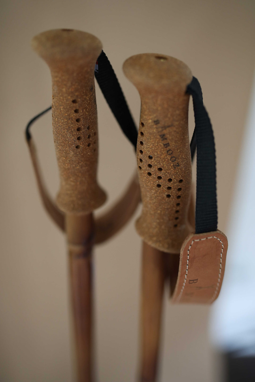 Bambooz Poles - Handcrafted Bamboo Ski Poles with Built-in Flasks